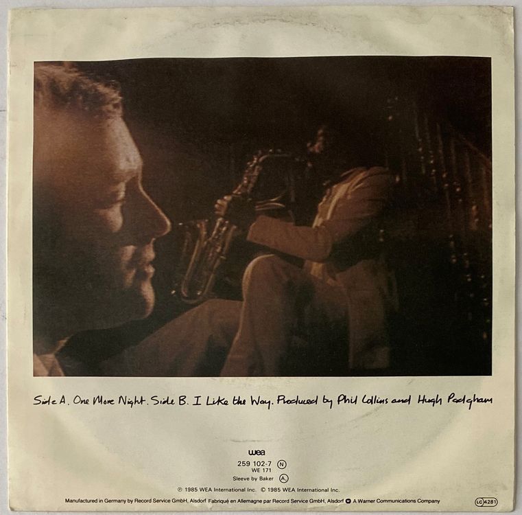 Phil Collins, One More Night (Gebraucht) in für CHF 1 – mit Lieferung ...