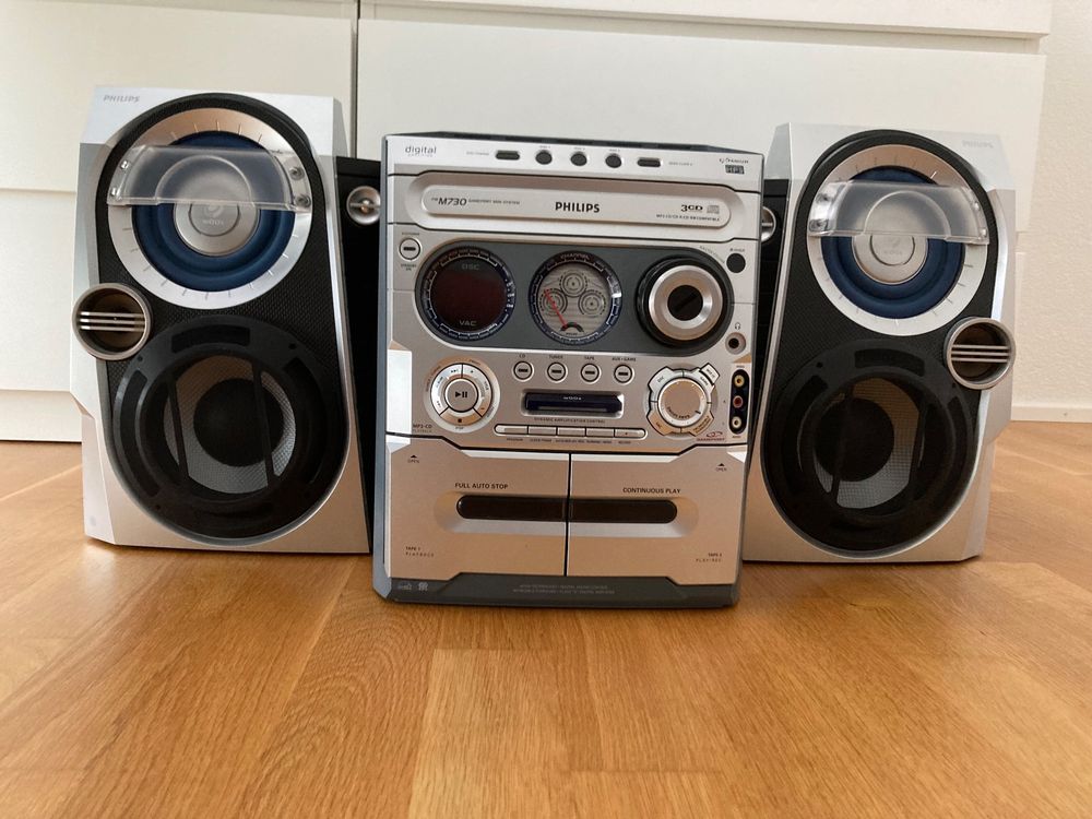 Stereoanlage HiFi System Philips M730 2 x 300W Musikleistung (Gebraucht ...