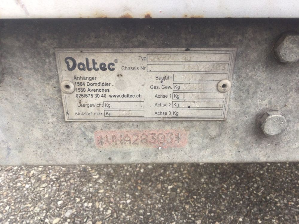 Anhänger Daltec Cargo 35 | Kaufen auf Ricardo
