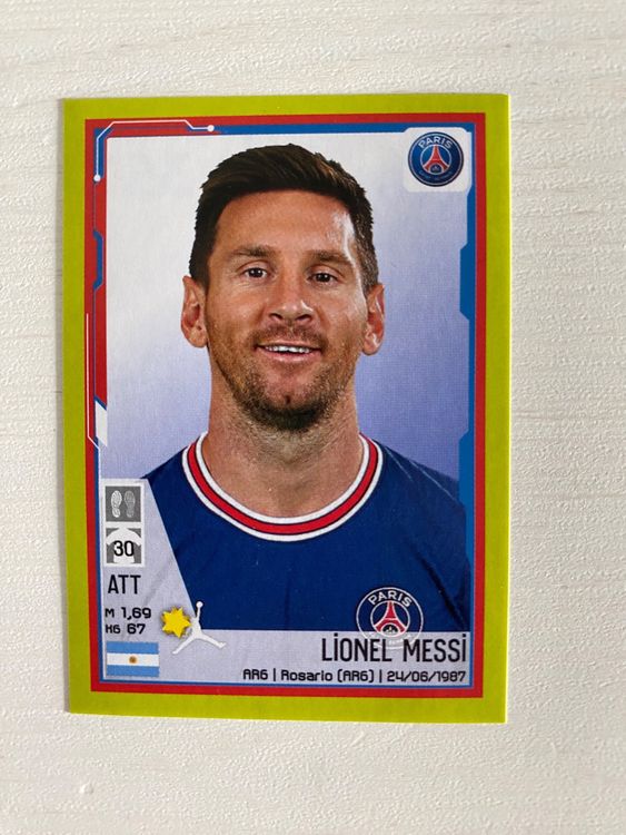 Lionel Messi Panini Sticker Foot 2022 PSG | Kaufen auf Ricardo