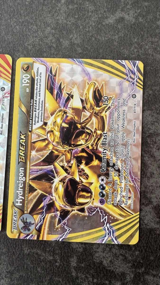 Pokemon Karten: Omastar, Talonflame, Hydreigon BREAK (Neu (gemäss ...