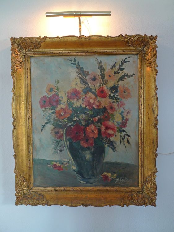 Antikes Ölgemälde, Blumenstillleben, signiert (Gebraucht) in Reinach BL für CHF 138 – mit ...