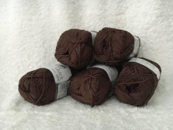 Cotton Quick uni gründl 100%Baumwolle 122 d. braun NS. 3-4 (Neu und ...