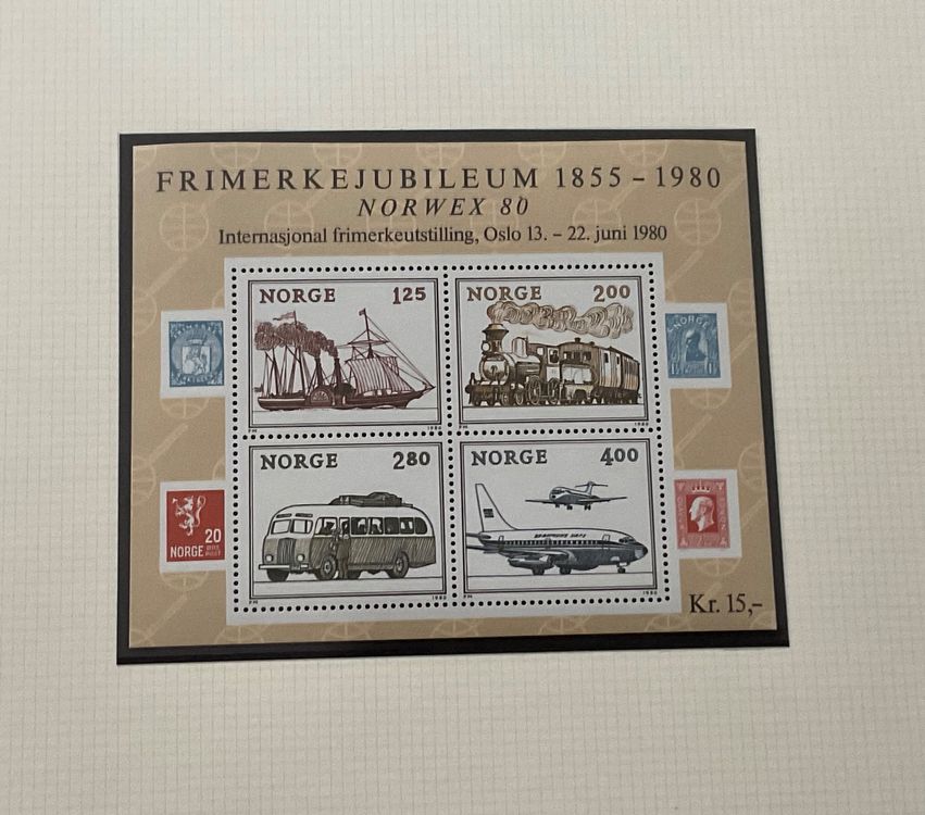 Briefmarkenblock Norwegen Norwex 80 1980 (Neu (gemäss Beschreibung)) in ...