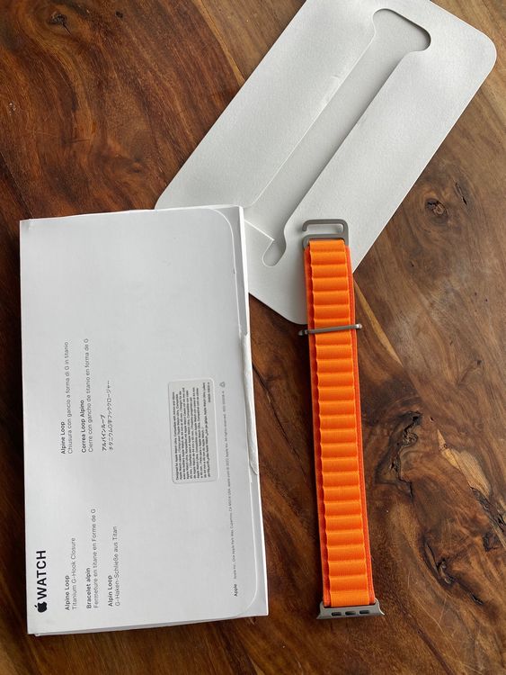 Apple Alpine Loop Orange 49mm/S (Original) (Neu (gemäss Beschreibung ...