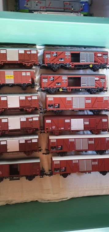 HO:DC: DIVERSE GEDECKTE GÜTERWAGEN BRAUN | Kaufen auf Ricardo