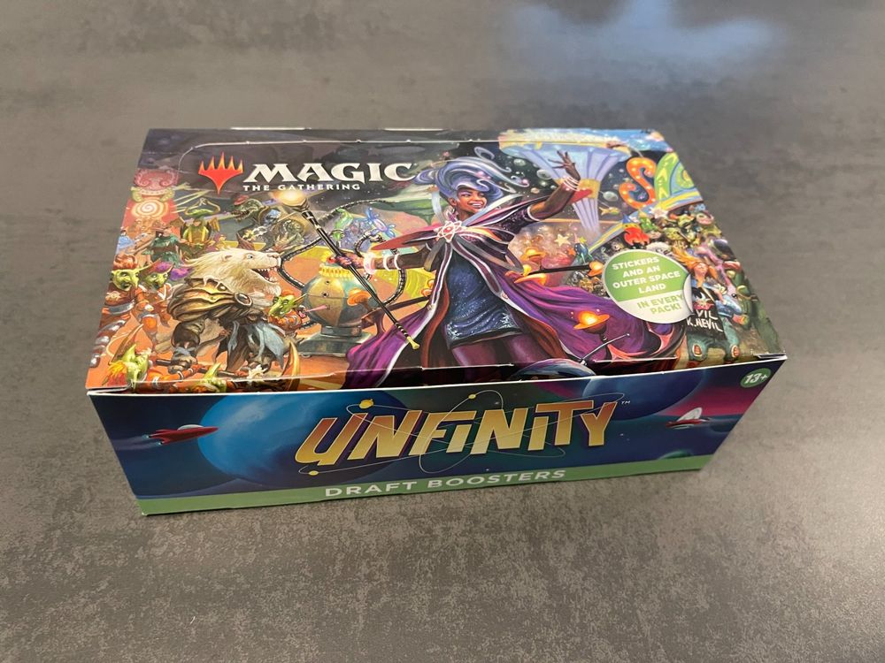 Magic - UNFINITY 2022 Draft Booster Box (geöffnet + Karten) (Gebraucht ...