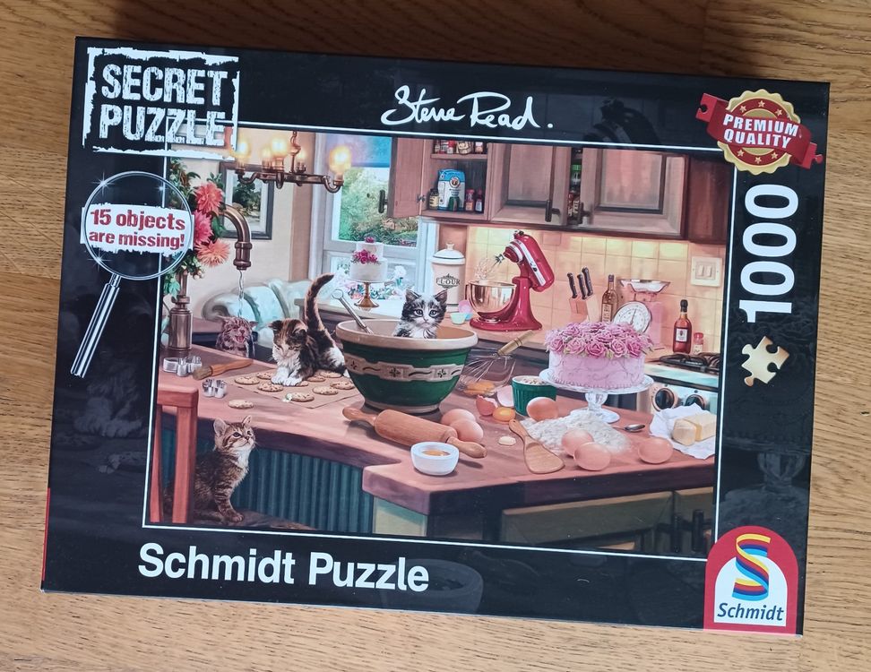 Schmidt Puzzle 1000 Teile Katzenmotiv Secret Puzzle neuwe... (Gebraucht ...
