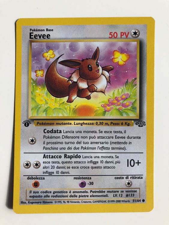 1st Edition Eevee / Evoli Jungle /Dschungel set pokemon (Gebraucht) in ...