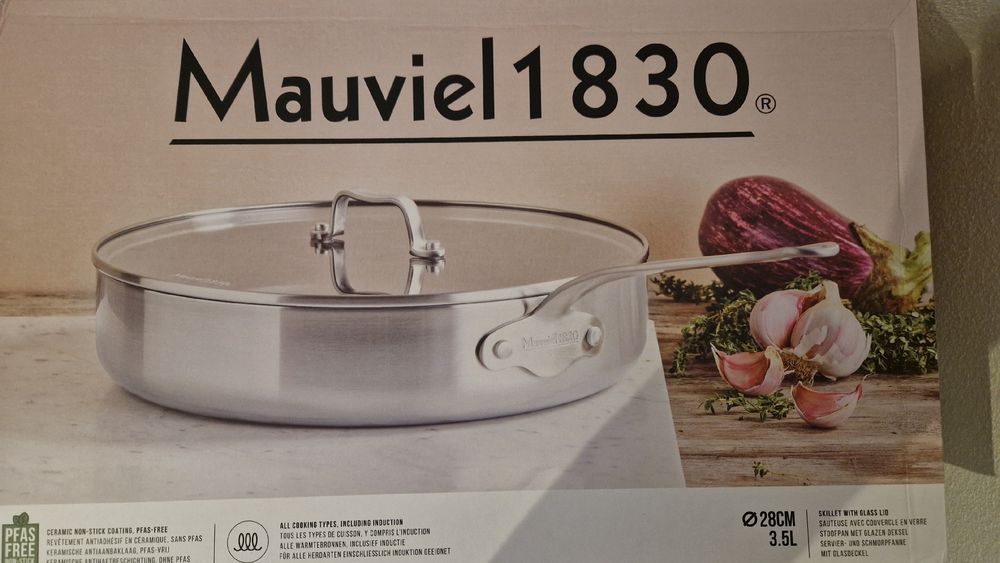 Mauviel 1830 Bratpfanne Edelstahl 28cm mit Deckel NEU (Neu und originalverpackt) in Dietikon für ...