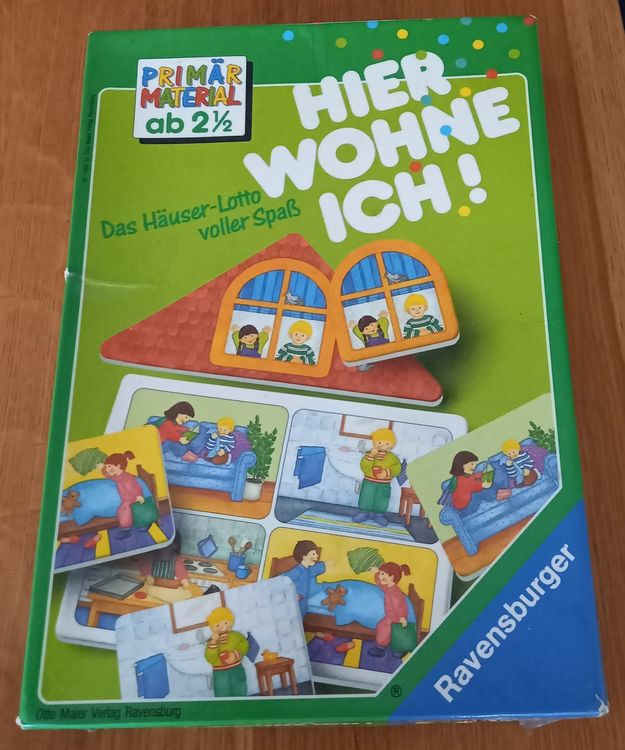 *RAVENSBURGER - HIER WOHNE ICH* - LOTTO; 19 X 27CM/ANL. (Gebraucht) in ...