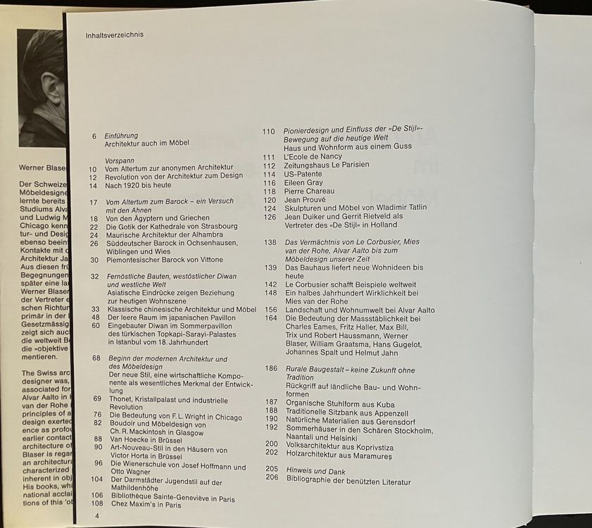 architektur im möbel . werner blaser . waser verlag (Gebraucht) in ...