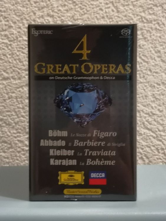 Esoteric SACD 4 Great Operas Karajan (Neu und originalverpackt) in ...