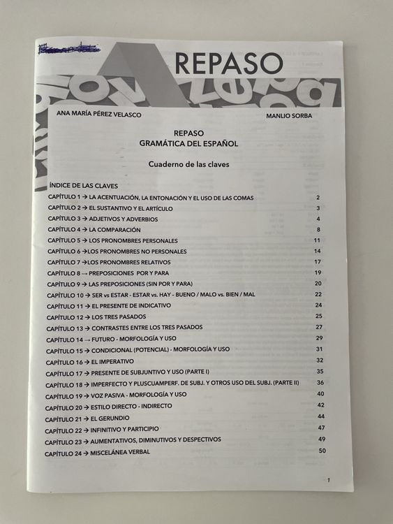 Lösungen Repaso Gramática del Español | Kaufen auf Ricardo