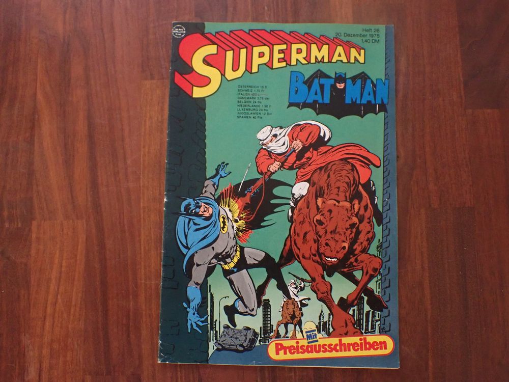 altes Ehapa " SUPERMAN BATMAN " Comic Heft Nr. 26 von 1975 (Gebraucht ...