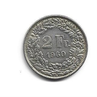 2 Fr. 1960 Silber (Gebraucht) in LIESTAL für CHF 6 – mit Lieferung auf Ricardo kaufen