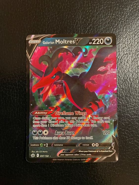 Chilling Reign Galarian Moltres V 97/198 Ab 1 | Kaufen auf Ricardo