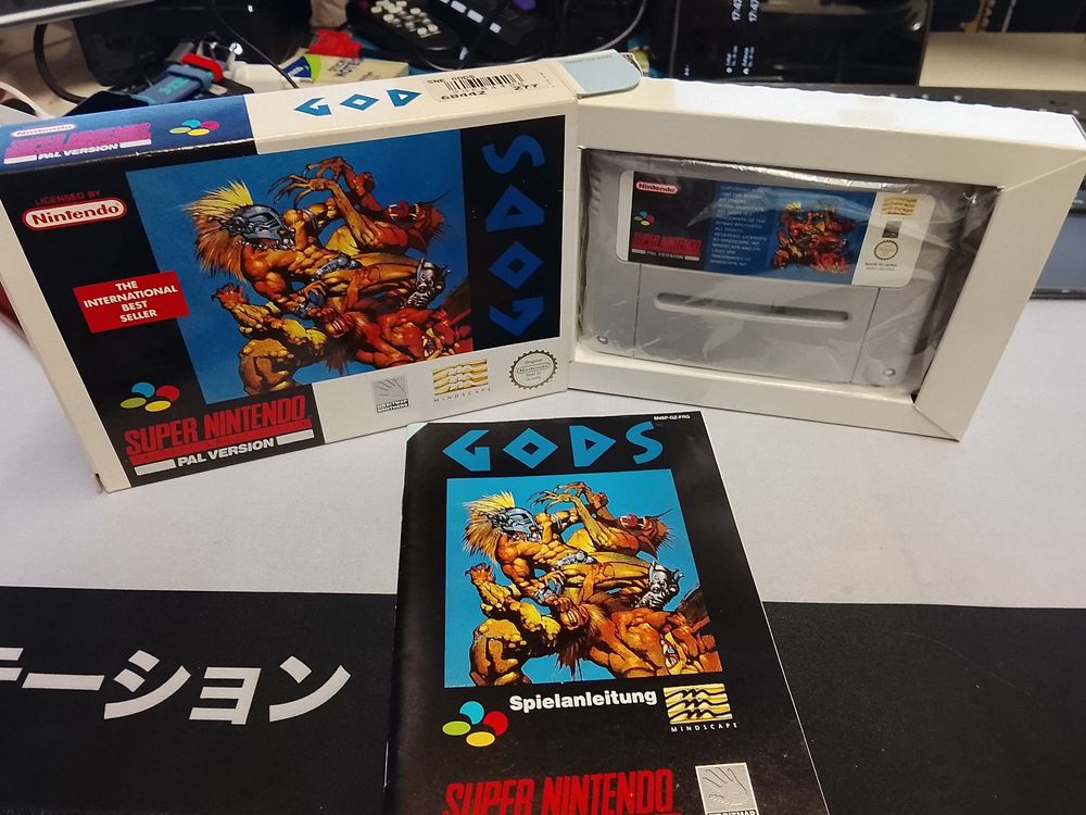 Gods Super Nintendo SNES PAL Top Zustand, Komplett! (Gebraucht) in ...