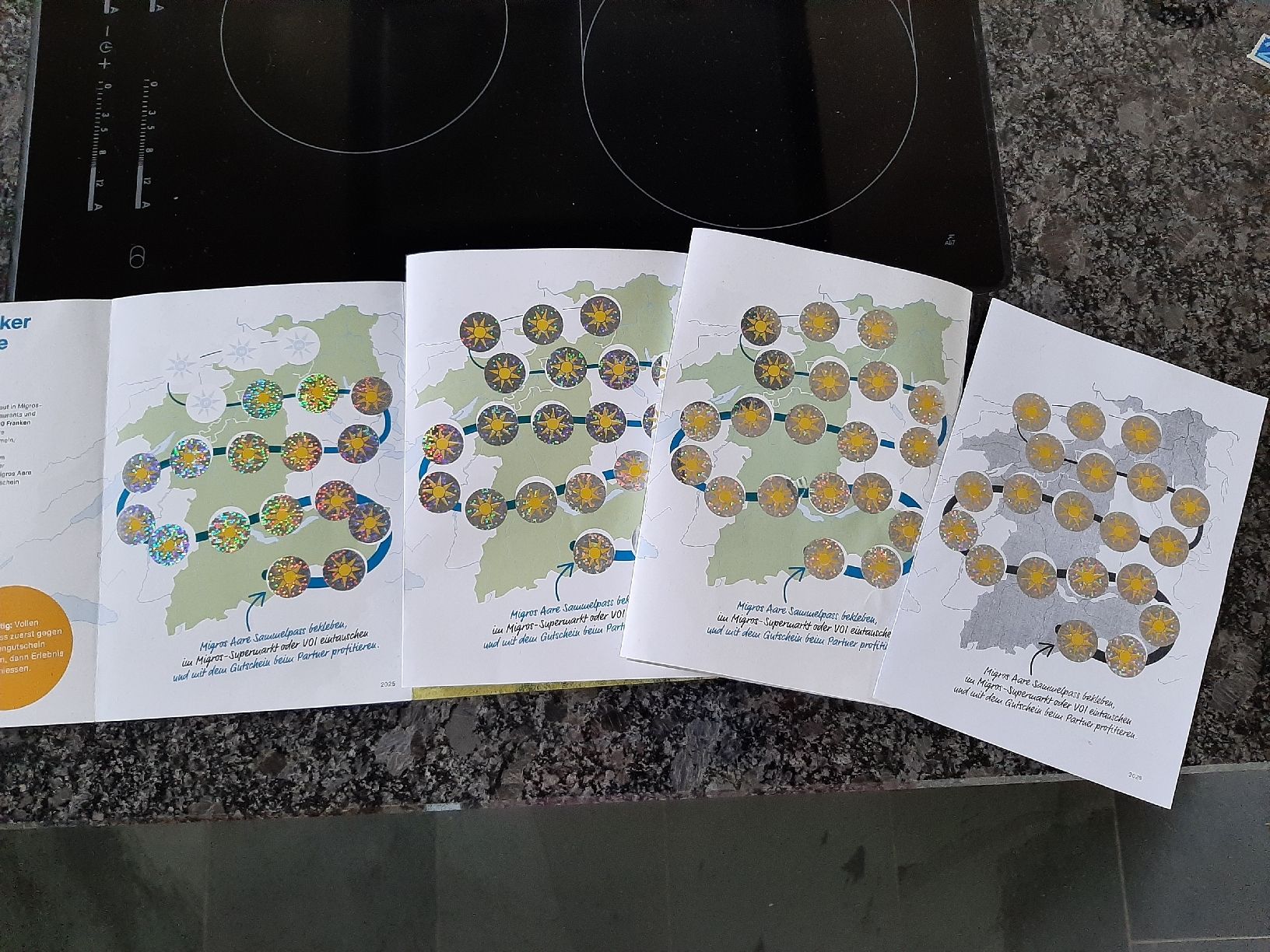 Migros Aare Sammelpass 2024/2025, 3 volle Karten & 16 Sti. (Neu (gemäss Beschreibung)) in ...