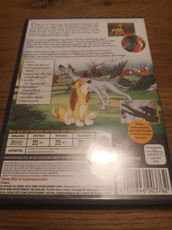 Cap und Capper - Walt Disney DVD (Gebraucht) in Oberembrach für CHF 3.5 ...
