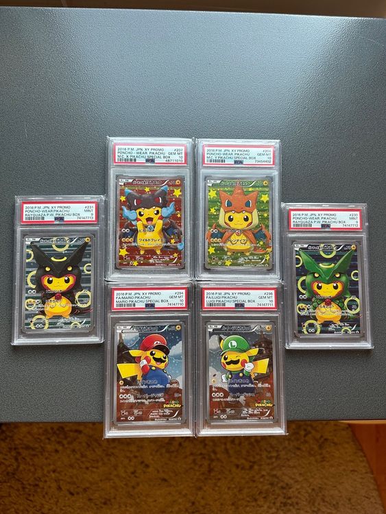 Charizard Poncho Pikachu & Mario Pikachu PSA 10 Japanese (Gebraucht) in ...