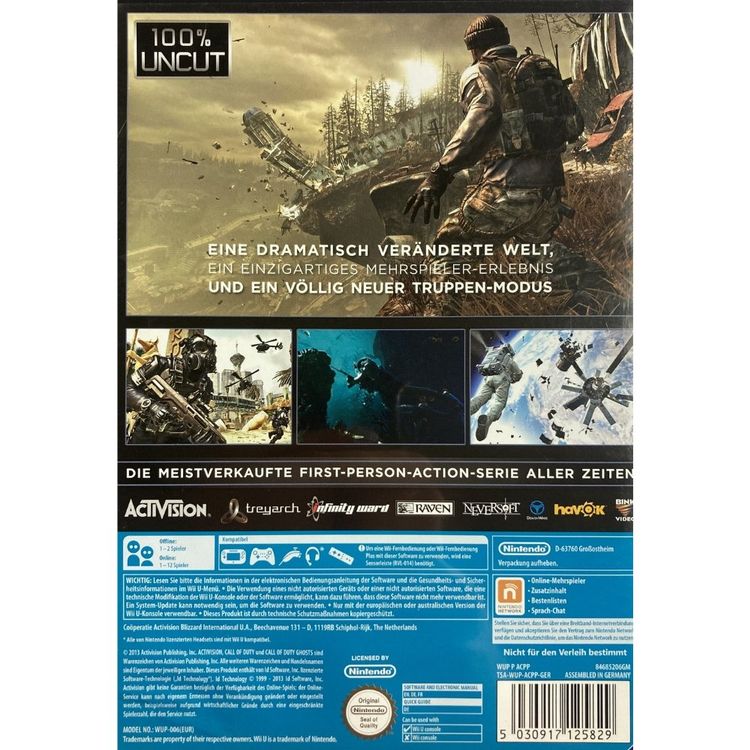 Call of Duty Ghosts - Nintendo Wii U | Kaufen auf Ricardo