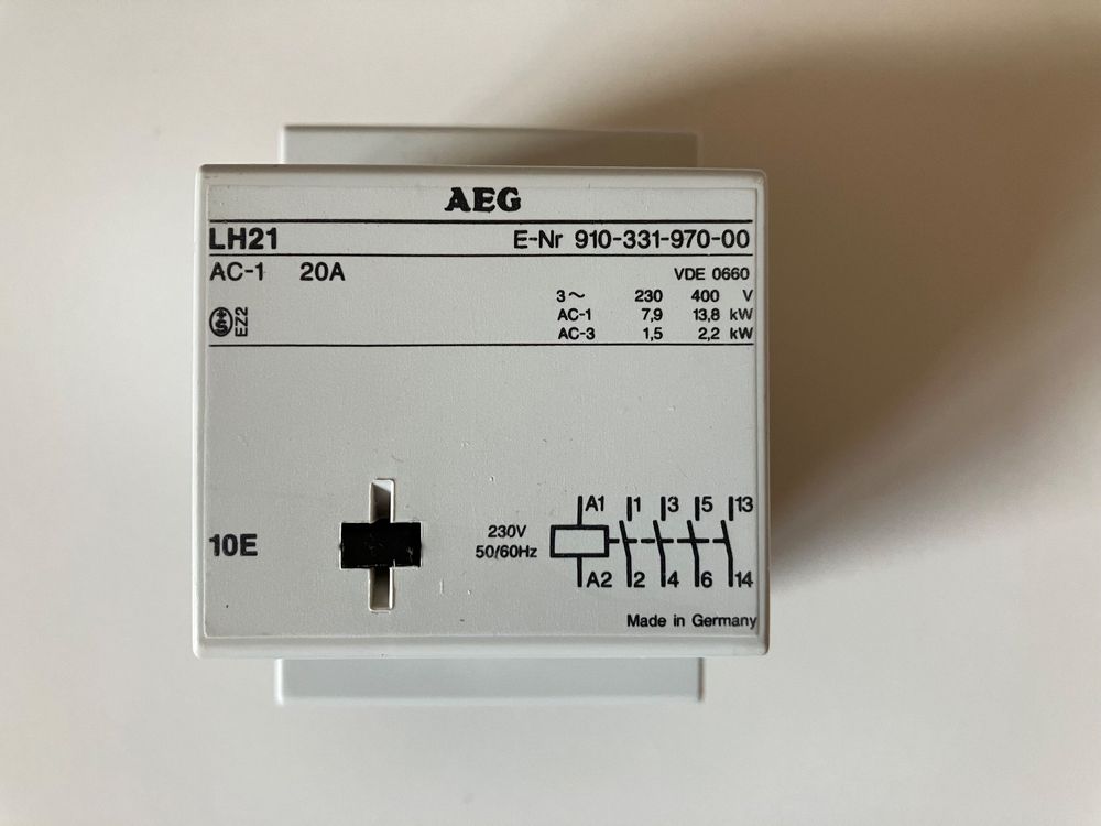 Installationsschütz AEG LH21 (20A) (Gebraucht) in Röschenz für CHF 10 ...