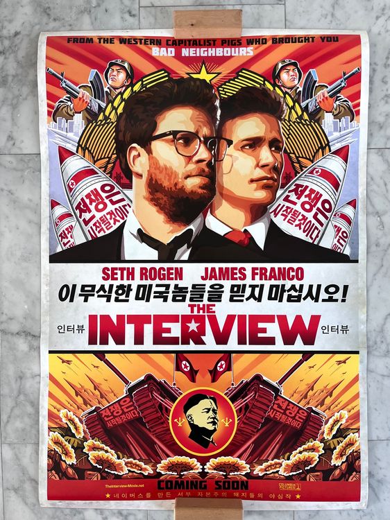 The Interview Original Film Plakat Movie Poster Rogen Franco | Kaufen ...