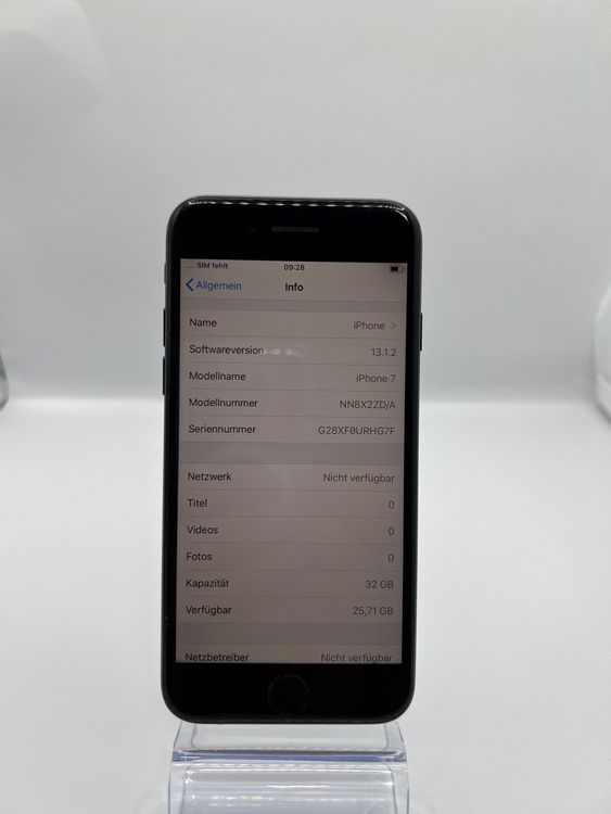 iPhone 7 32GB Schwarz NN8X2ZD/A (Gebraucht) in Rudolfstetten für CHF 56 ...