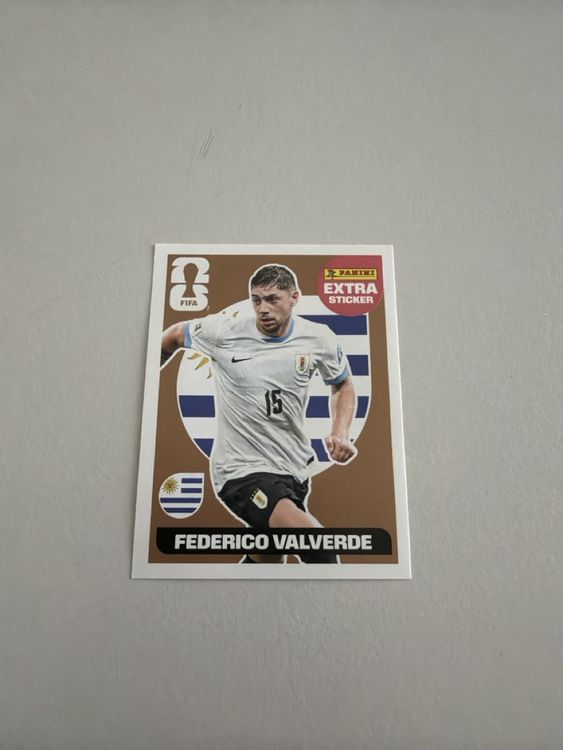 Federico Valverde Gold Extra Sticker FIFA Panini 2026 (Neu (gemäss ...