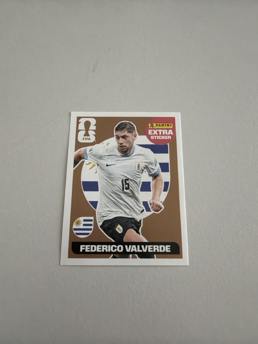 Federico Valverde Gold Extra Sticker FIFA Panini 2026 (Neu (gemäss ...
