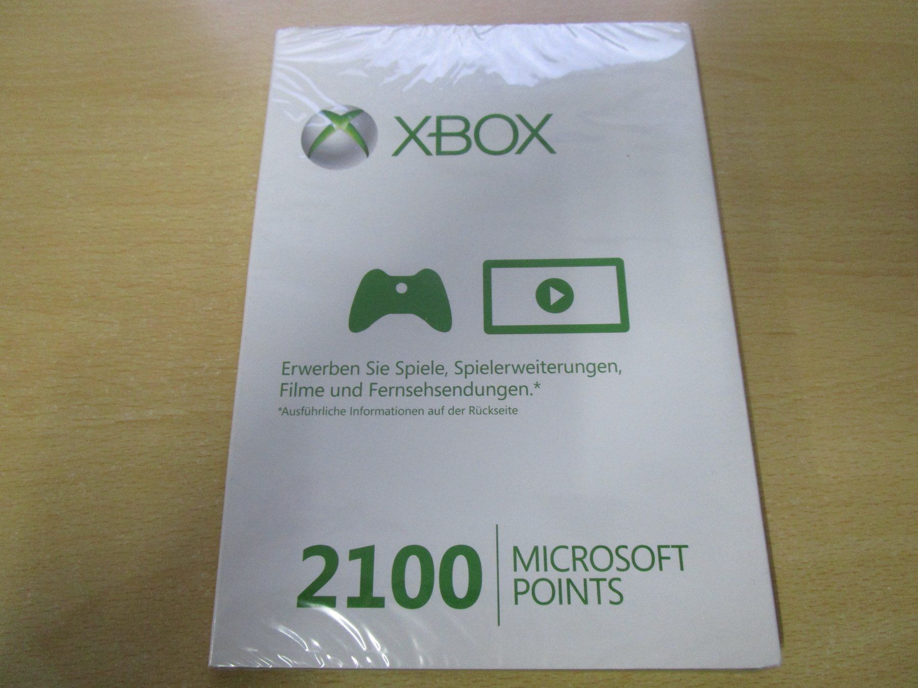 Microsoft Xbox Live 2100 Points - Neuware Xbox 360 Points (Neu und ...