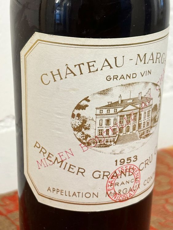 💚 💚 1953 Château Margaux 1er Grand Cru Classé 💚 💚 (Neu (gemäss ...