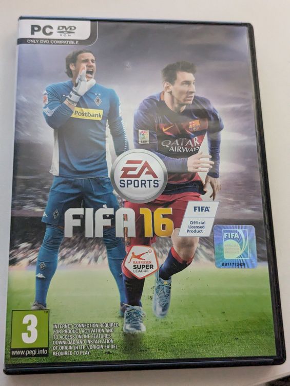 FIFA 16 PC Game Football (Deutsch) (Gebraucht) in Hünenberg See für CHF 50 – mit Lieferung auf ...