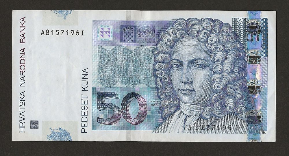KROATIEN 50 Kuna 2002 Banknote HRVTSKA (Gebraucht) in Müswangen für CHF ...