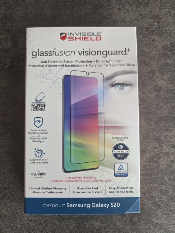 Protection écran InvisibleShield GlassFusion+ Samsung S20 (Neuf avec ...