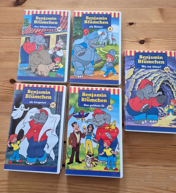 Benjamin Blümchen VHS Kassetten, 5 Stück, Top Zustand! (Gebraucht) in ...