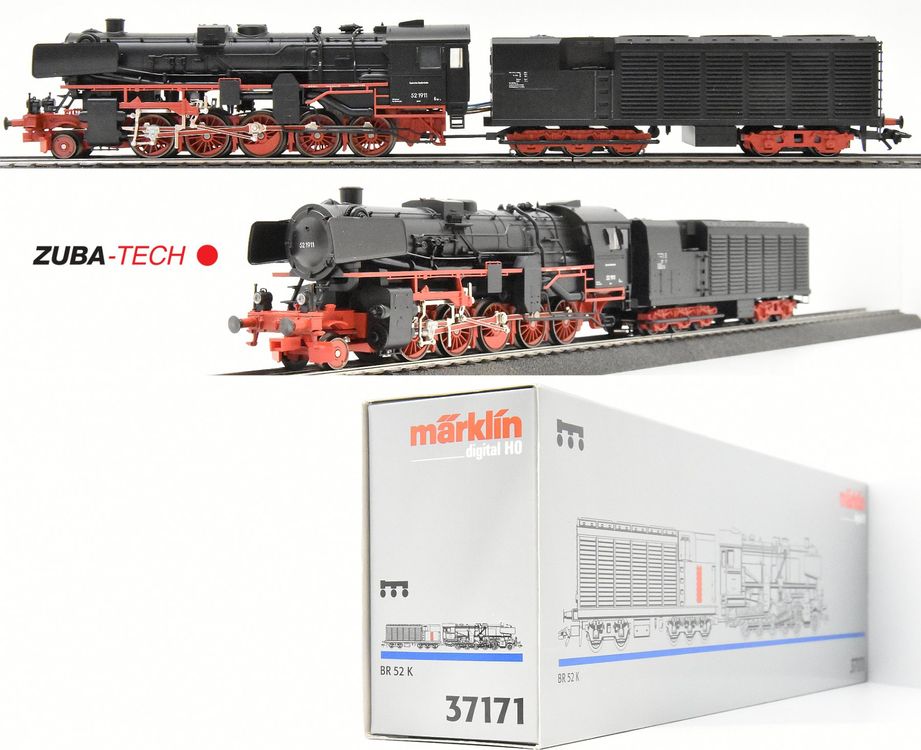 Märklin 37171 Dampflok BR 52 DB H0 WS Analog mit OVP (Gebraucht) in St ...