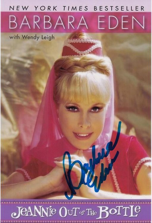 JEANNIE OUT OF THE BOTTLE Barbara EDEN / AUTOGRAMM ORIGI. (Gebraucht ...