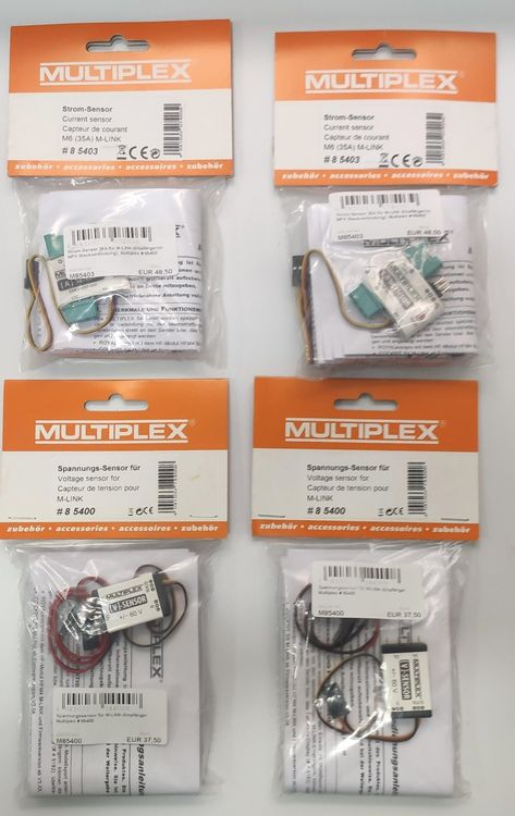 Paket von 4 Sensoren zu Multiplex Telemetrie Starter-Set (Neu und originalverpackt) in Zürich ...