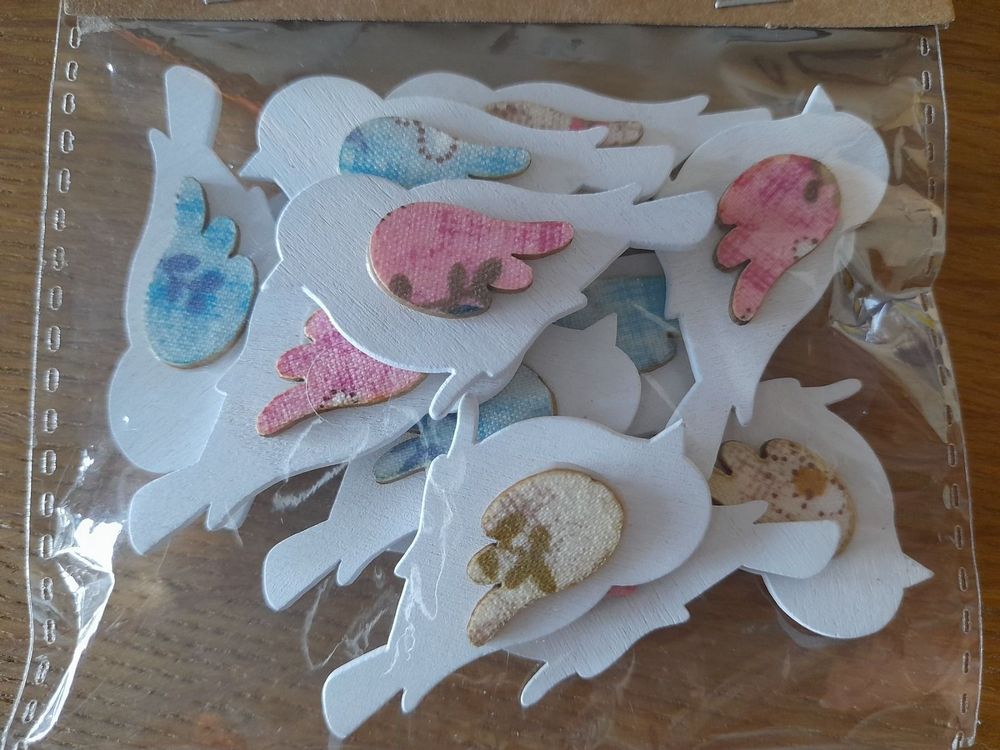 12er Streudeko, Sujet Vögel,ca. 2,5 x 4,5 cm (Neu und originalverpackt) in Eiken für CHF 4 – mit ...