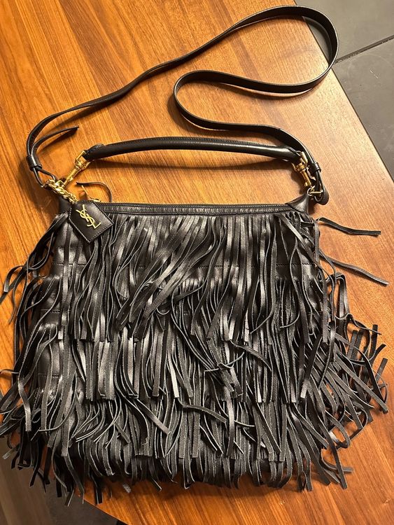 Saint Laurent Ledertasche mit Fransen | Kaufen auf Ricardo