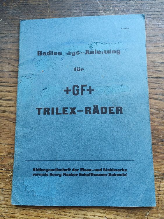 Bedienungsanleitung für GF Trillex Räder - Georg Fischer (Gebraucht) in ...
