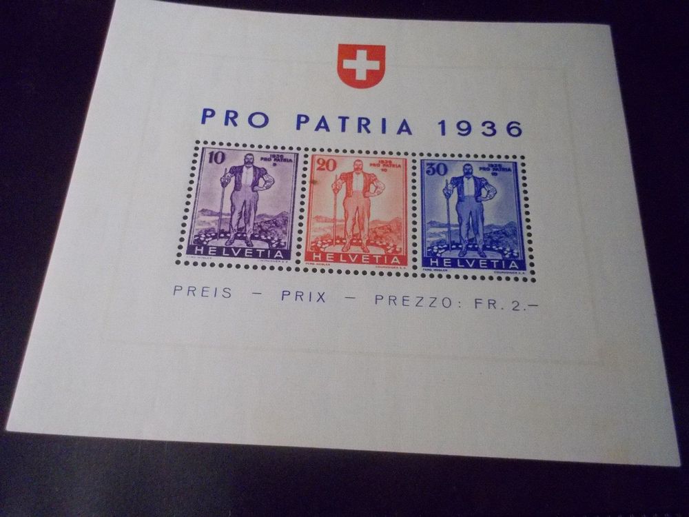 Block Pro Patria 1936 * | Kaufen auf Ricardo