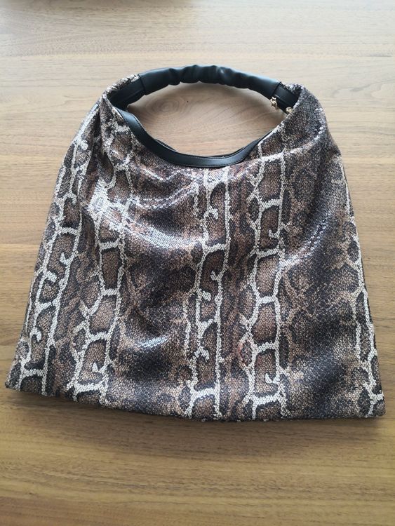 Pailletten Handtasche Python-Optik | Kaufen auf Ricardo