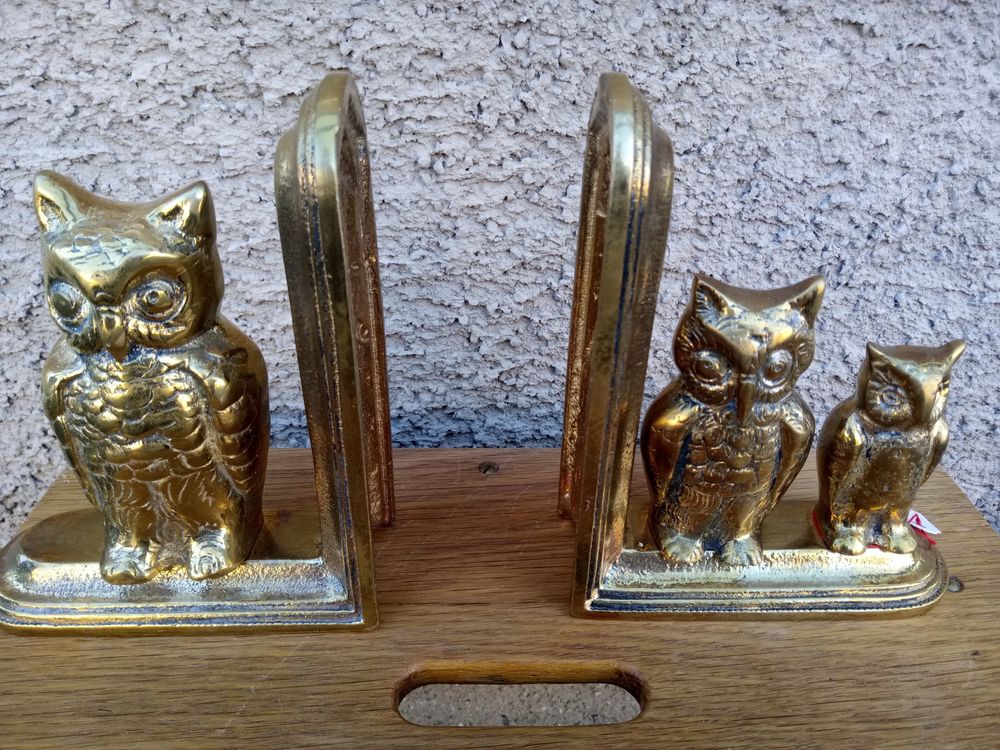 Uhu Buchstützen Messing massiv | Kaufen auf Ricardo