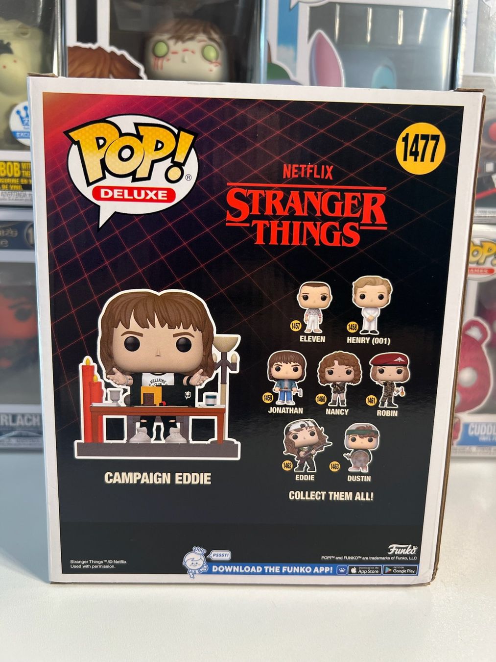 Funko POP Stranger Things Eddie Hellfire Club Campaign Limit (Neuf avec ...