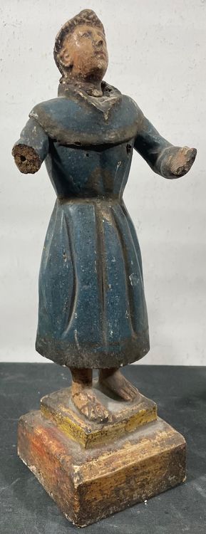 Antike Heilige Barock geschnitzte Holz Skulptur | Kaufen auf Ricardo