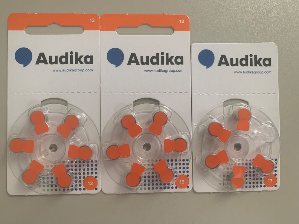 Audika Hörgeräte p13-Batterien orange - 17 Stück NEU & OVP | Kaufen auf ...