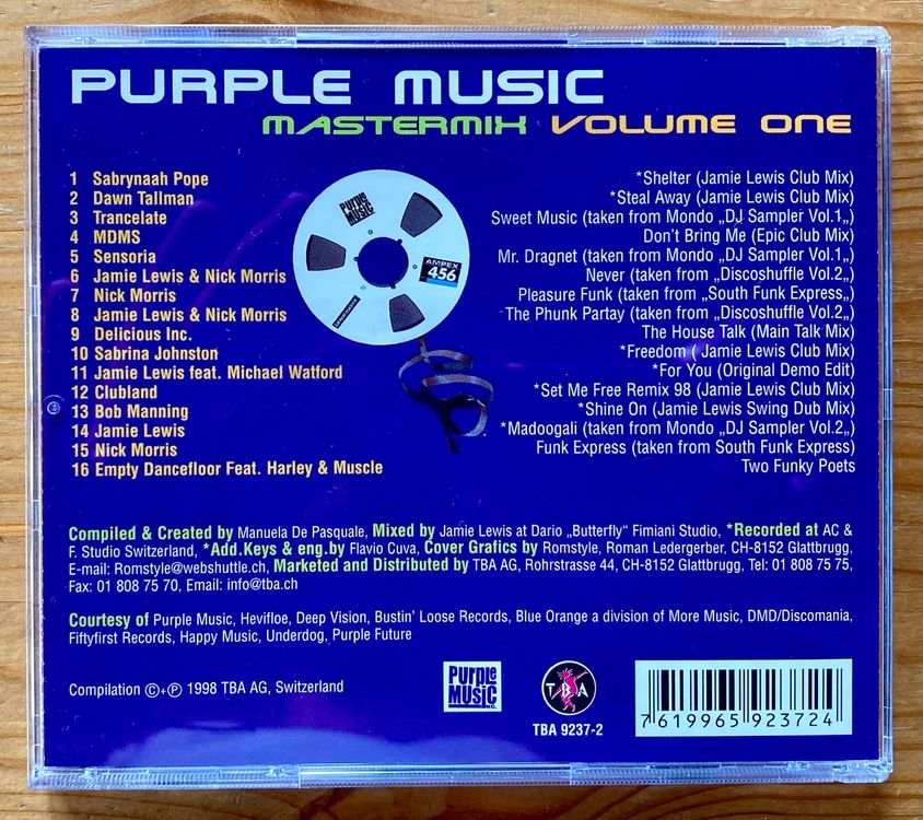 Purple Music Mastermix Vol. 1 - DJ Jamie Lewis (TBA, 1998) (Neu (gemäss ...